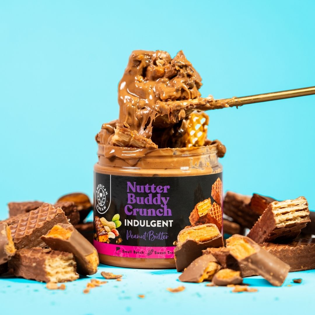 Nutter Buddy Crunch Indulgent Peanut Butter – American Dream Nut Butter