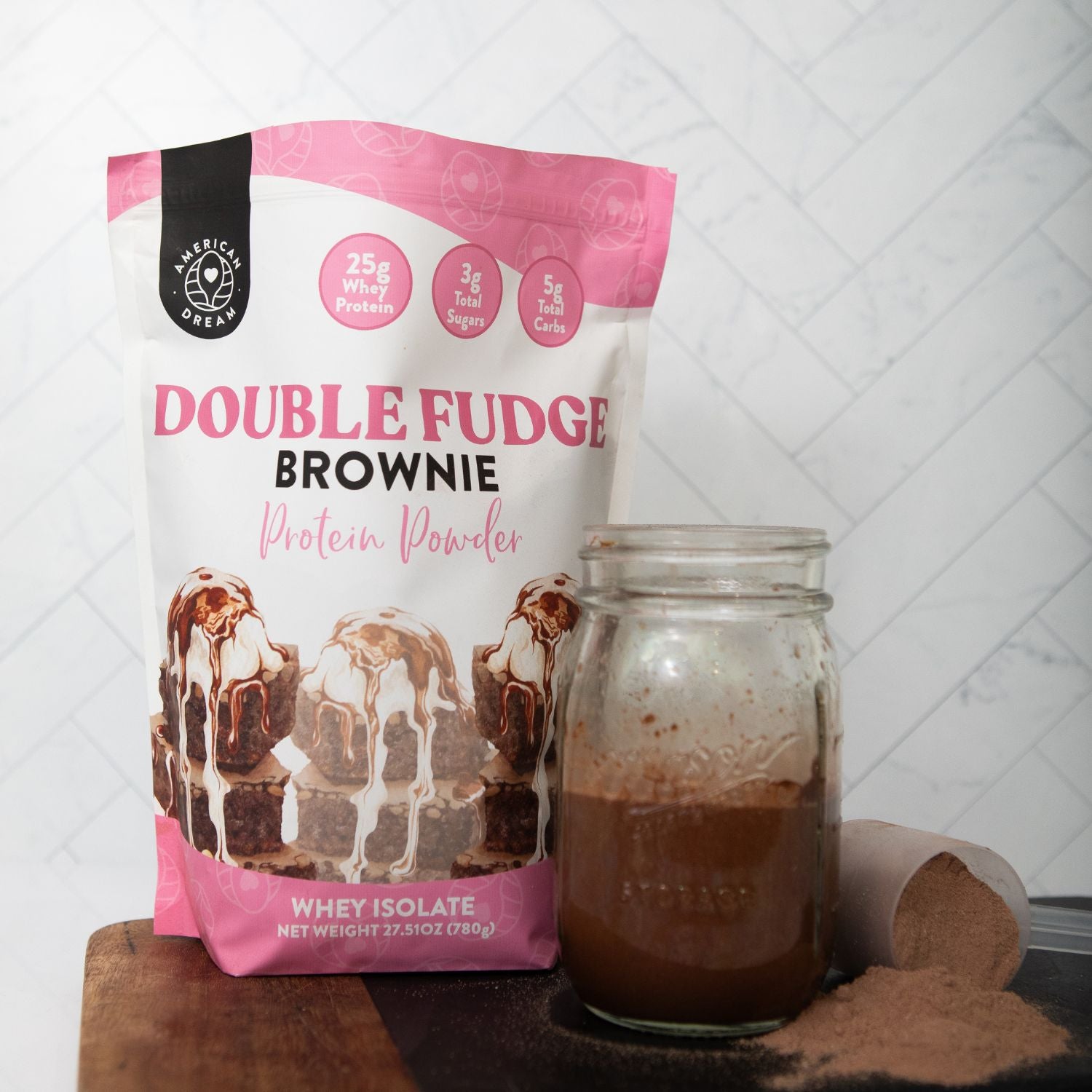 Double Fudge Brownie Protein Powder – American Dream Nut Butter